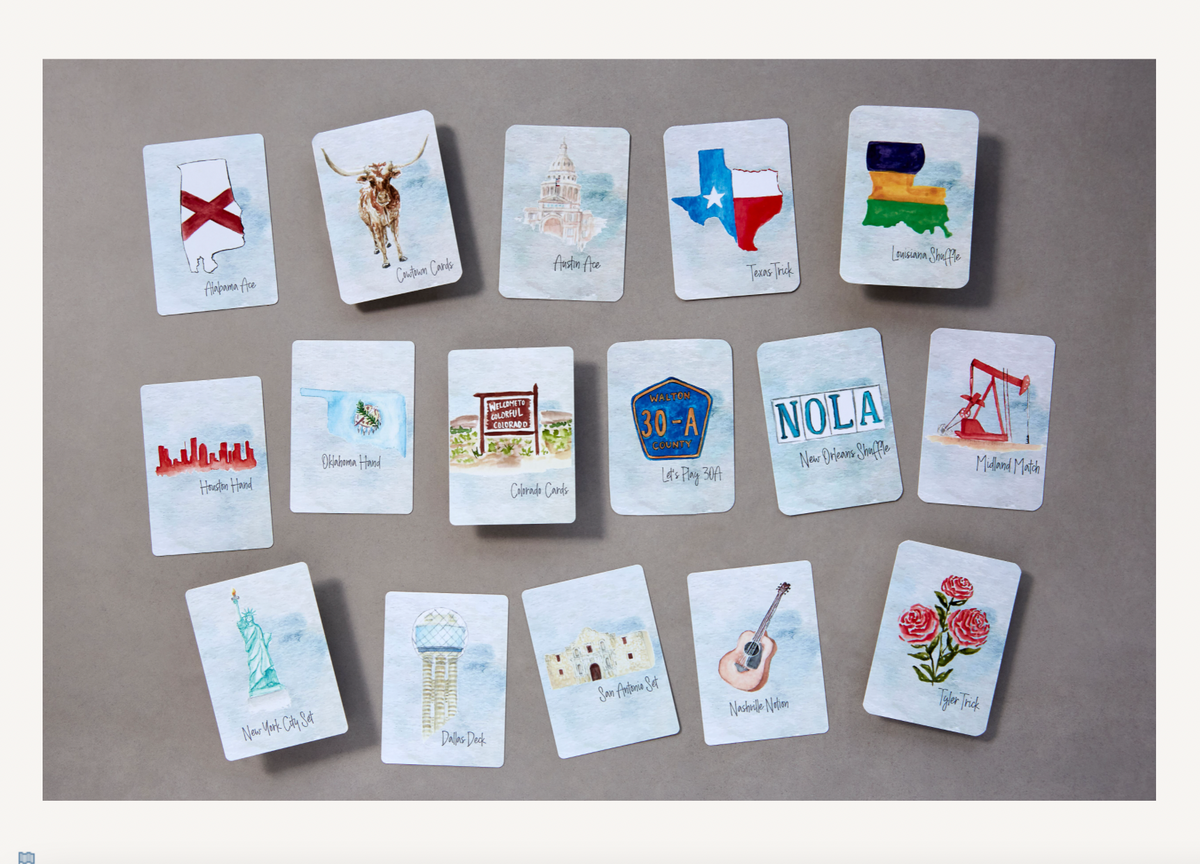 Watercolor Playing Cards – Fort52